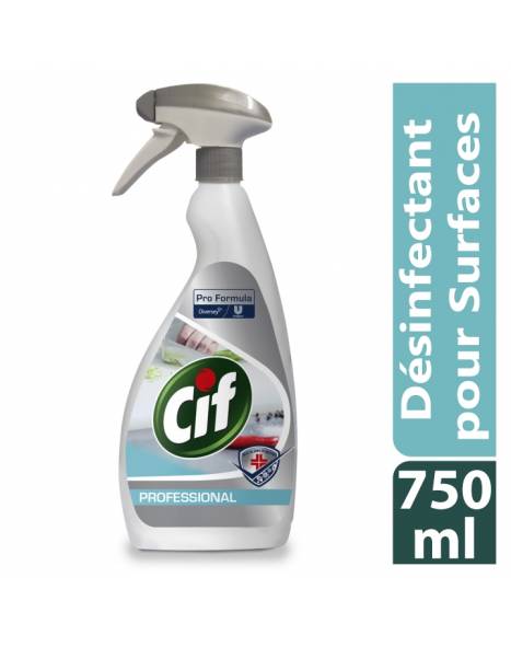 Désinfectant de Surface Cif Professionnel, Nettoyant Cif Désinfectant ...