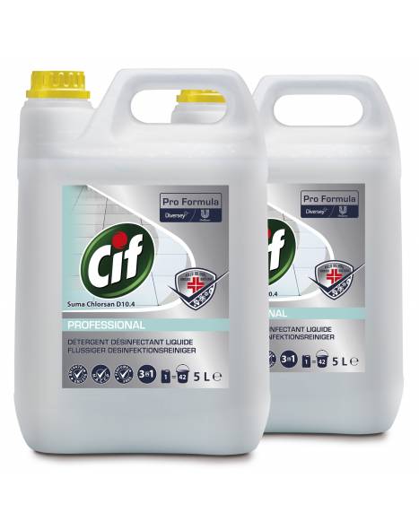 Cif Professionnel 3 en 1 Détergent Désinfectant Dégraissant chloré ...
