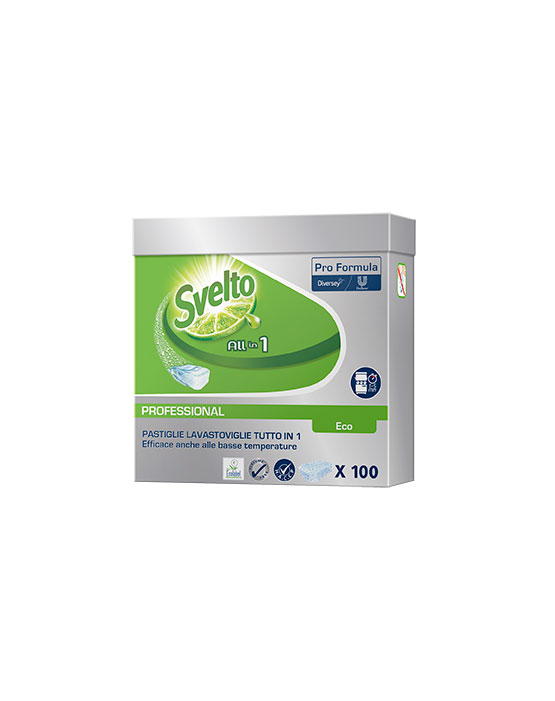 Svelto Tutto in 1 Eco Tabs per Lavastoviglie Professionale » Pro Formula